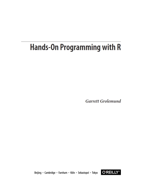 Hands-On Programming with R