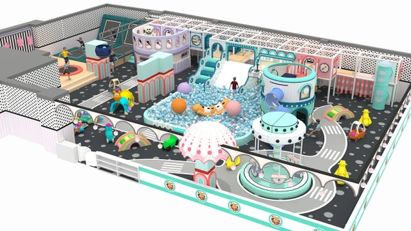 Báo giá khu vui chơi - KVCTE3504 liên hoàn nhà bóng trong nhà - Indoor ...