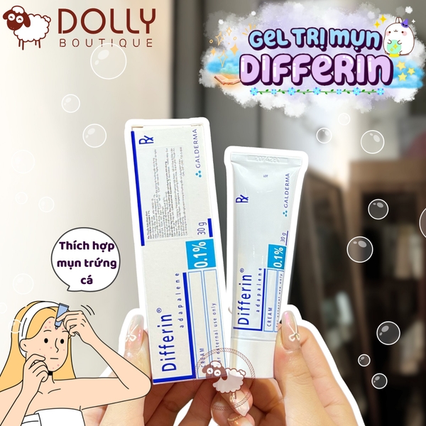 Kem Trị Mụn Differin Adapalene Cream 0,1% - 30g