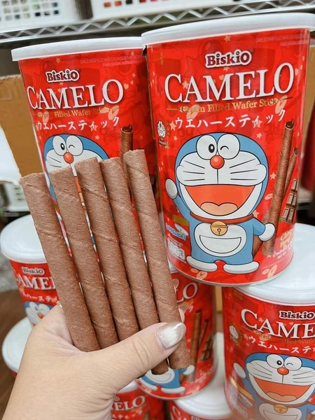 Bánh Quế Biskio Camelo Doraemon Vị Socola 135gr Daddy Mart