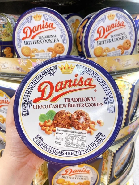 Bánh Danisa Hạt Điều Thái Lan Hộp Thiếc 200g Daddy Mart
