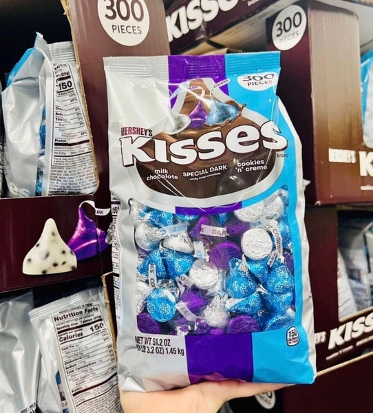 Socola Hershey's Kisses mix vị 1.45kg Daddy Mart