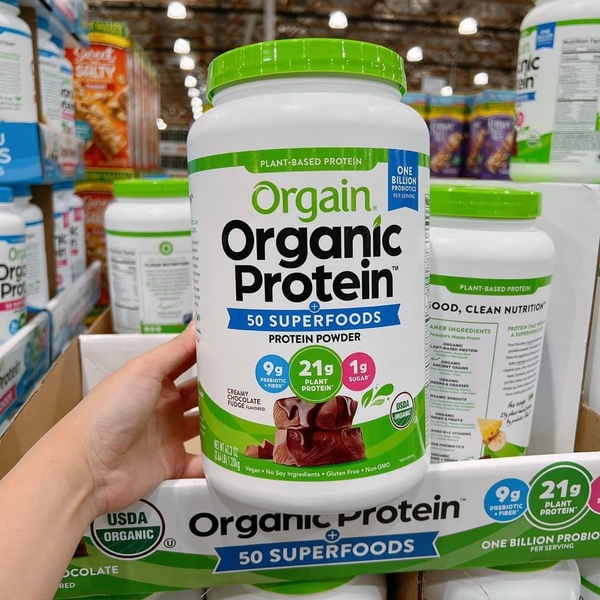 Bột Protein hữu cơ Orgain Organic Protein 50 Superfoods 1.2kg hương ...