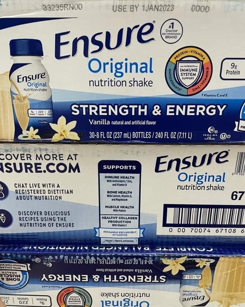 SỮA ENSURE ORIGINAL NƯỚC CHAI 237ML Daddy Mart