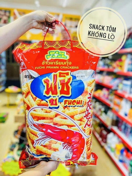 Bánh Snack Tôm Khổng Lồ Fuchi Prawn Crackers 600g Daddy Mart