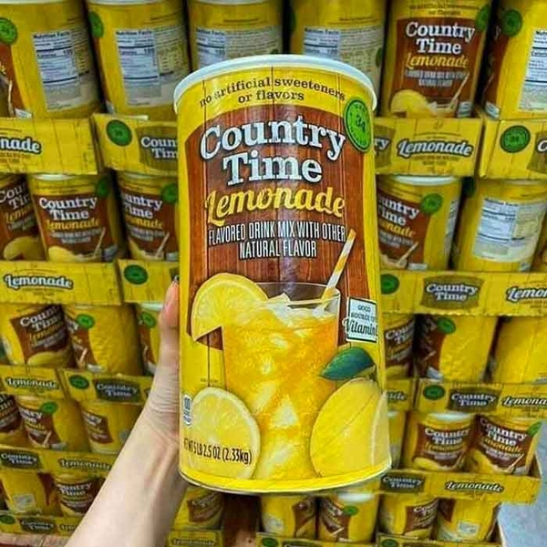 BỘT PHA NƯỚC CHANH COUNTRY TIME LEMONADE 2.33KG Daddy Mart