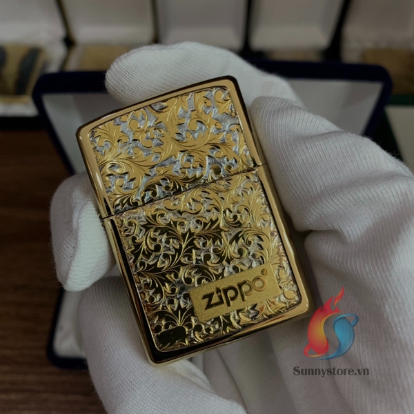 Zippo Gold Plate Titanium Coating Body Sunnystore