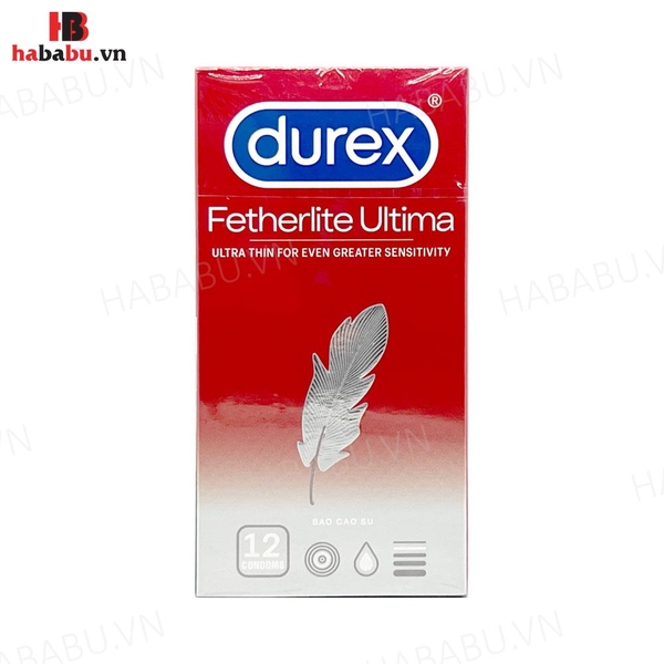 Bao cao su Durex Fetherlite Ultima hộp 12 chiếc siêu mỏng chính hãng