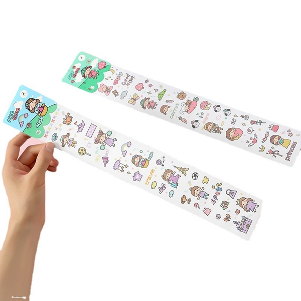 Sticker Dài Nền Trắng