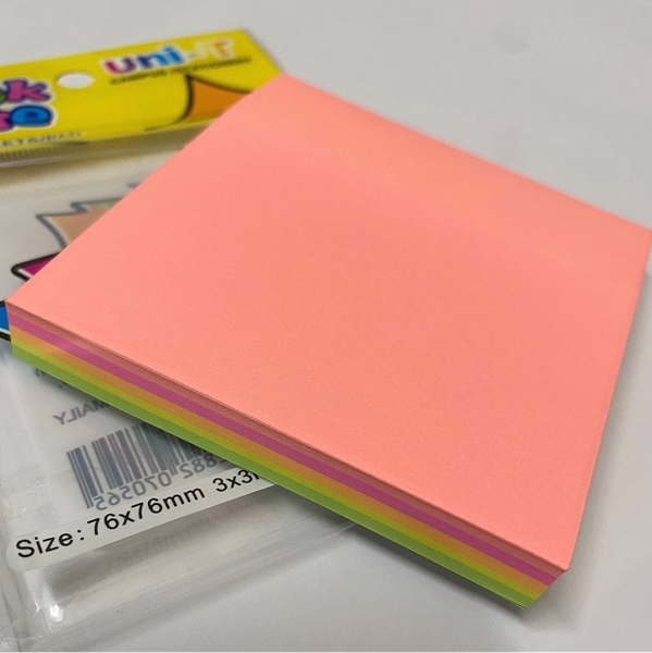 Giấy note 5 màu 3x3 uni - T