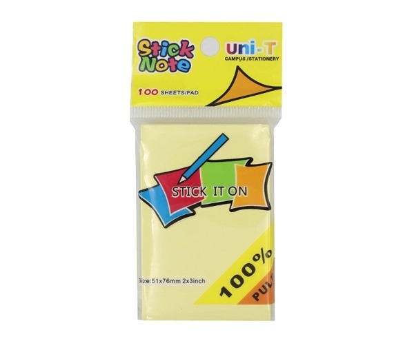 Giấy note vàng 3x2 uni - T