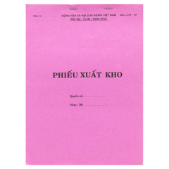 Phiếu xuất kho 2 liên A4 HN