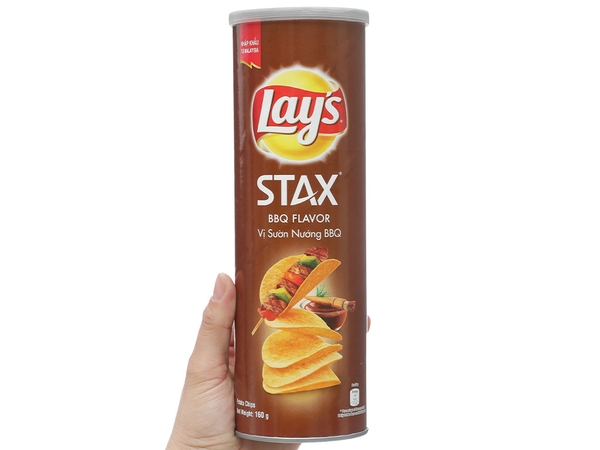 Bánh Snack Lays Stax BBQ Flavor - Hủ