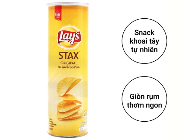 Bánh Snack Lays Stax Original - Hủ