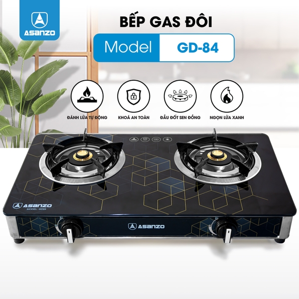 BẾP GAS ĐÔI GD84