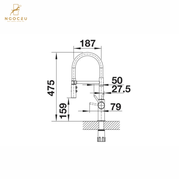 Vòi rửa bát Blanco Catris-S Flexo - 525791