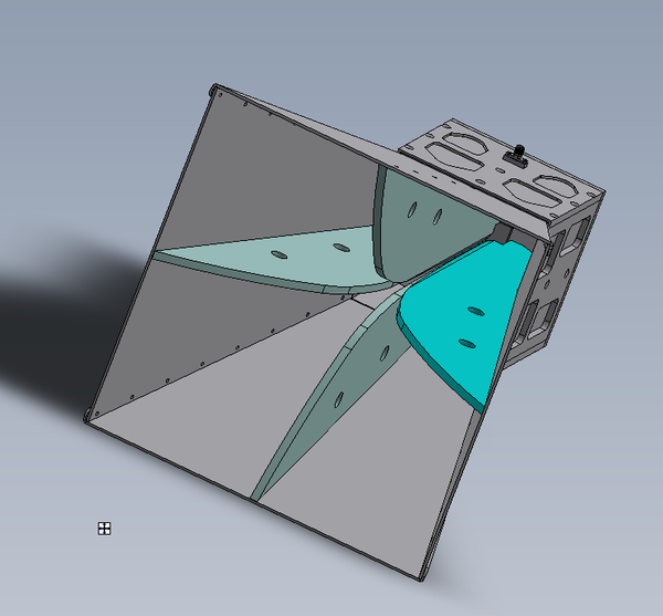 HQ-07M10G-SF 700MHz to 10GHz Quad-Ridged Horn Antenna