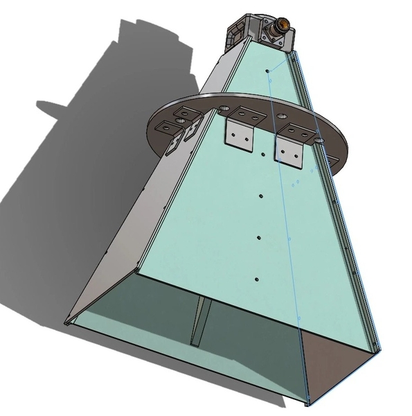 High Gain Double Ridged Horn Antenna with Radome 6GHz to 18GHz, HA ...