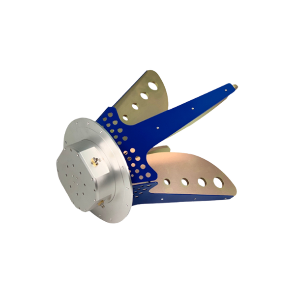 Quad-Ridged Horn Antenna 700MHz-12GHz, Broadband Dual Polarization