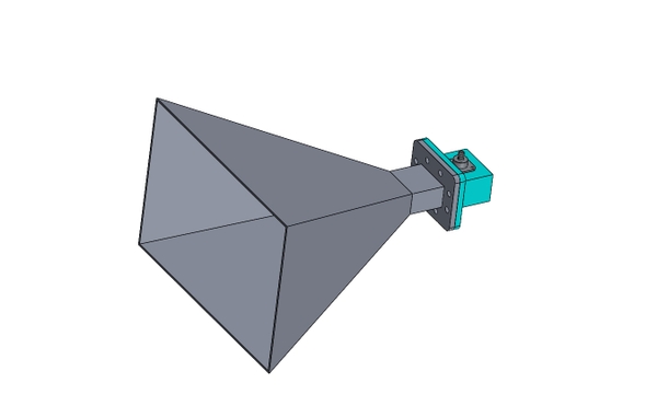 WR159 (4.9 to 7.05GHz) 20dbi Standard Gain Waveguide Horn SMA-Female ...