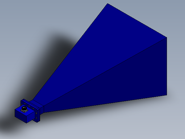 WR340 2.2GHz to 3.3GHz 20dbi Stand Gain Waveguide Horn Antenna, UDR