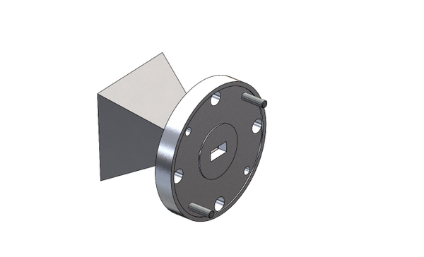 WR19, 40 to 60 GHz, 15 dBi Waveguide Horn Antenna without adapter