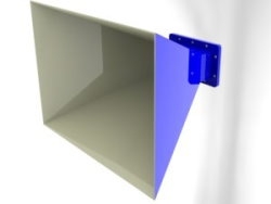 WR650 Waveguide Input Horn Antenna frequency from 1.14 GHz to 1.73 GHz ...