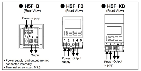 Bộ định thời gian: H5F-KB | GIẢI PHÁP TỰ ĐỘNG & THIẾT BỊ ĐIỀU KHIỂN