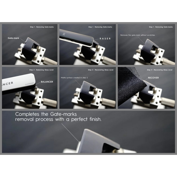 Dụng cụ chà nhám Gunprimer Raser siêu mịn GATE REMOVER SET Gate Perfect ...