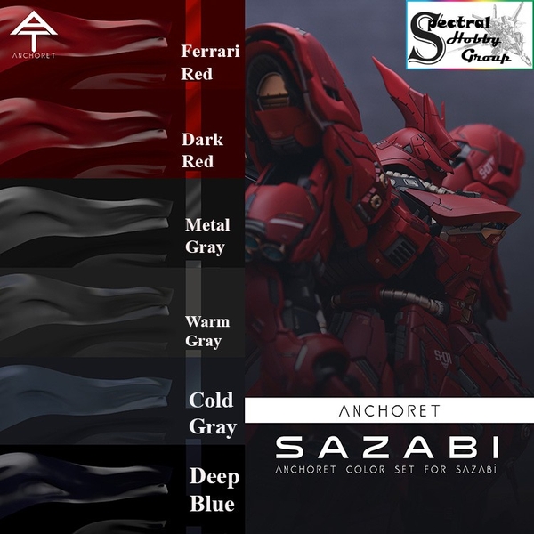 Sơn mô hình Anchoret 001 - 013 Basic Color Sazabi Paint lacquer Series