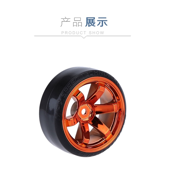 Phụ kiện Mô hình điều khiển RC Car: 1/10 Drift Tire lốp kèm vành xe cho ...