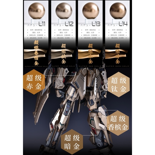 Sơn mô hình AnchoreT Limited Hyaku-Shiki Exclusive Super Gold L11 - L14 Color
