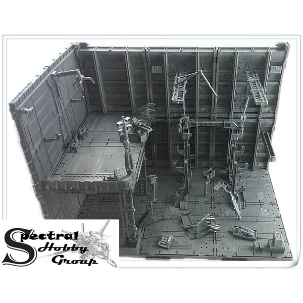 Mô hình sa bàn Domain Base CG Set 10 bộ gundam Hangar