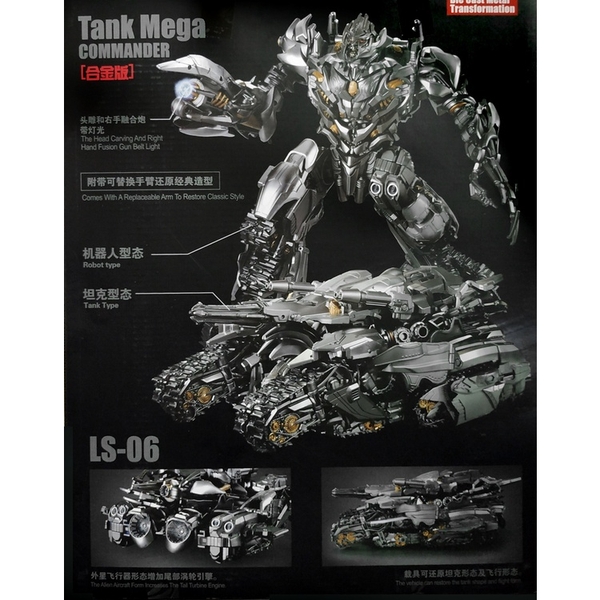 Mô hình Transformer Black Mamba LS06 Tank Mega Commander Granville S [sp cực chất và đẹp]