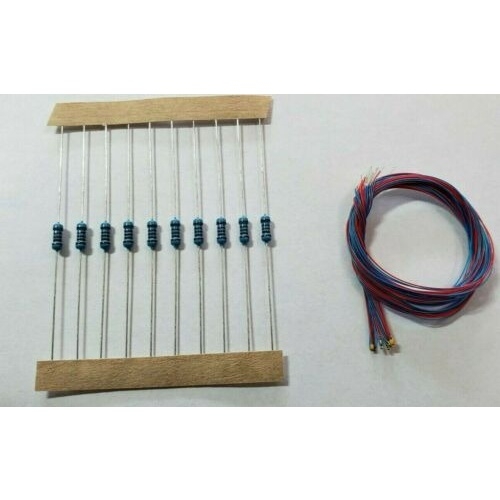 Led dán mini siêu nhỏ đấu sẵn dây kèm trở set 10 led SMD 0805 0603 0402 ...