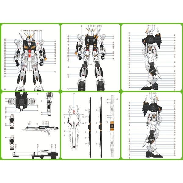 Decal nước MG RX93 HiNu | Nu HWS Gundam Water stickers