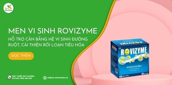 Men vi sinh ROVIZYME - hỗ trợ cân bằng hệ vi sinh đường ruột, cải thiệ