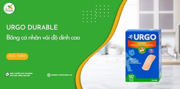 Băng cá nhân Urgo Durable: Hoạt động cả ngày chẳng sợ bị bong