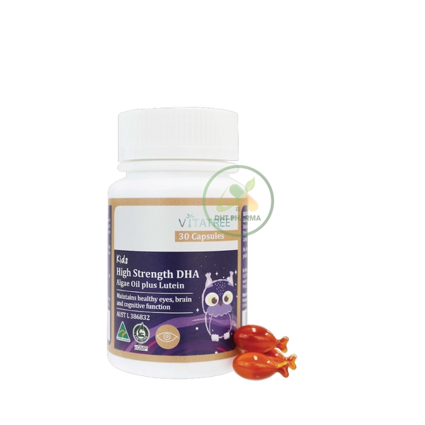 Kids High Strength DHA Algae Oil plus Lutein VITATREE tốt cho não bộ ...