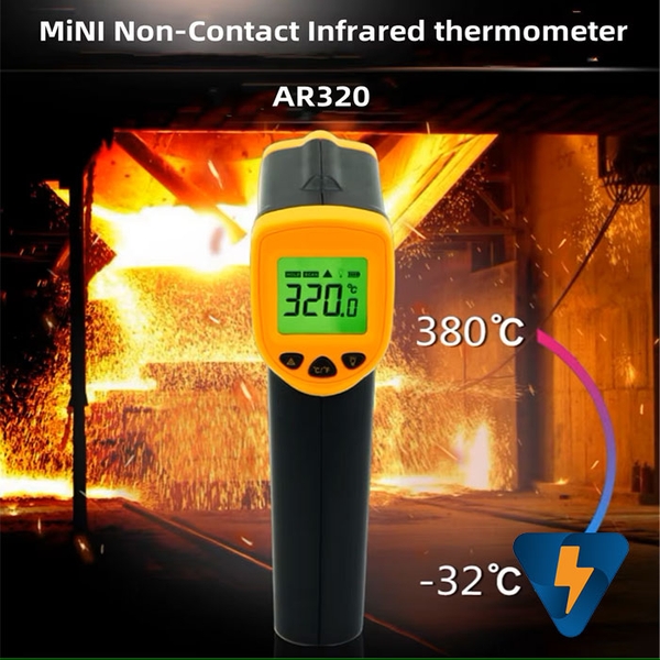 Súng đo nhiệt độ từ xa -32~380 ℃ AR320 Smart Sensor | Đồ nghề tốt