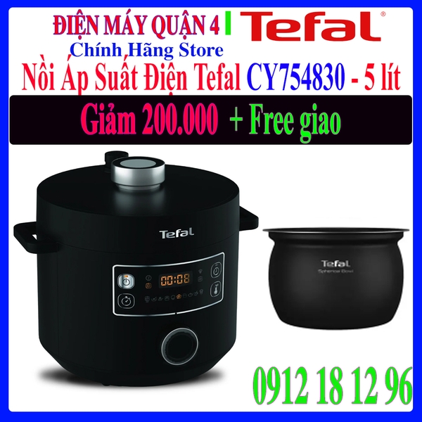 Nồi Áp Suất Điện Đa Năng Tefal CY754830 - 5 Lít - Hàng chính hãng