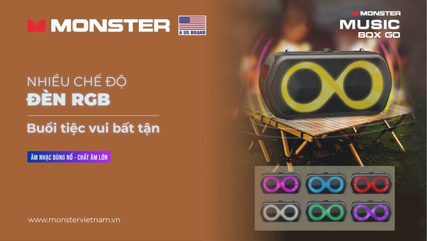 Loa Monster Musicbox Go - Hàng Chính Hãng