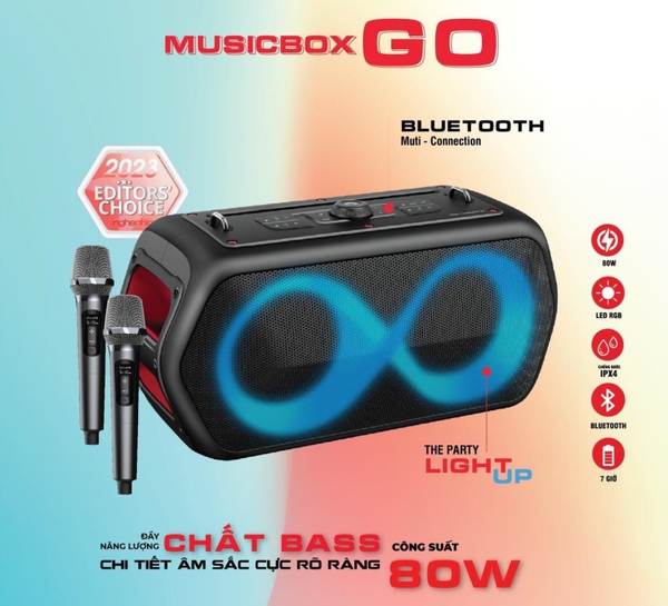 Loa Monster Musicbox Go - Hàng Chính Hãng