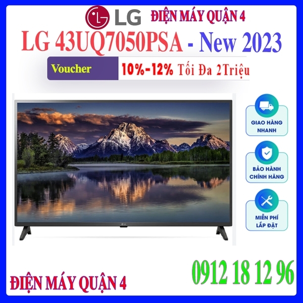 Smart Tivi LG 43 Inch 4K 43UQ7050 / 43UQ7050PSA -Giá cực tốt