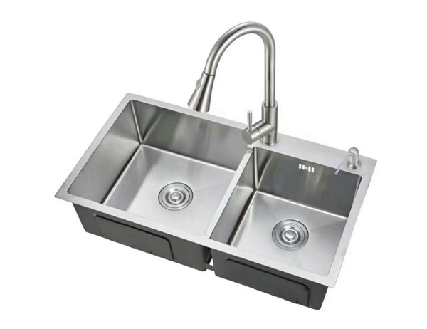 Chậu rửa bát inox SUS 304 hộc lệch CHINOX CR50 Thiết bị cao cấp CHINOX