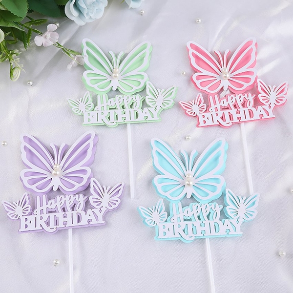 Thẻ Bướm HPBD - Màu Tím Phukientrangtribanh