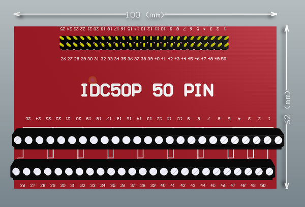 IDC50P Cầu đấu dây 50 chân Terminal PLC Mitsubsihi Linh Kiện 1993