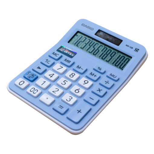 Máy Tính Casio MX12B-LB Màu Xanh Dương