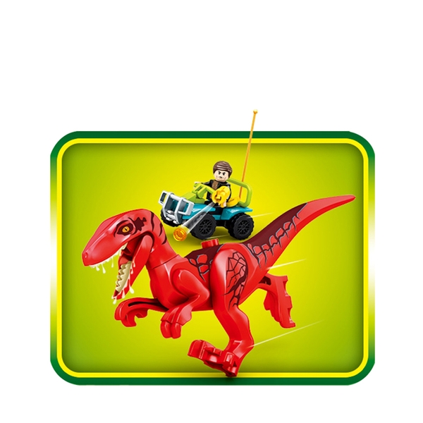 Đồ Chơi Lắp Ráp Khủng Long Săn Mồi Raptor Và Xe Địa Hình Mạnh Mẽ SEMBO ...