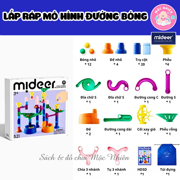 Đồ chơi lắp ghép mê cung đường bóng Mideer Track Ball Blocks - Crossing ...